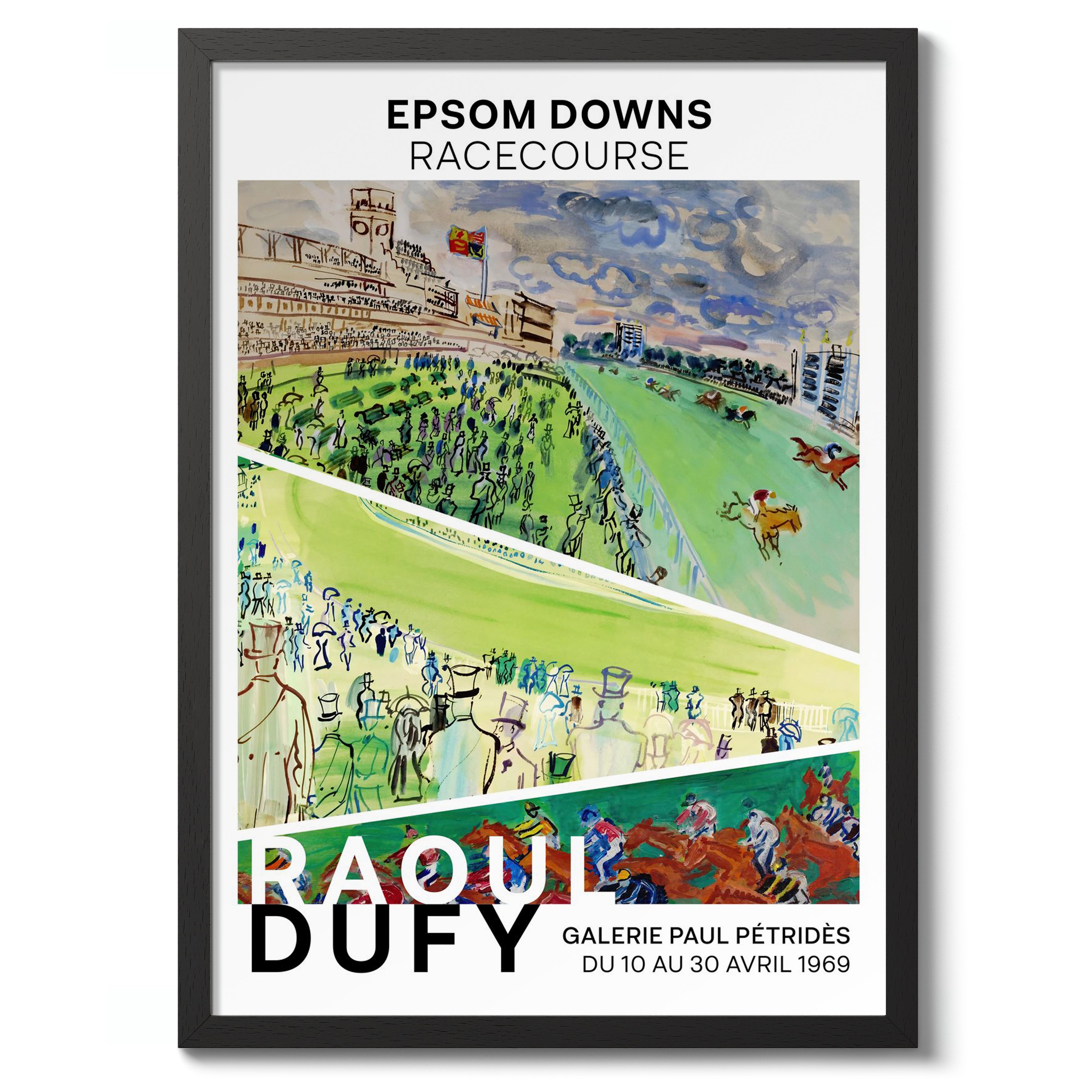 Epsom Downs Racecourse by Raoul Dufy | Art | Framed Prints & Posters ...