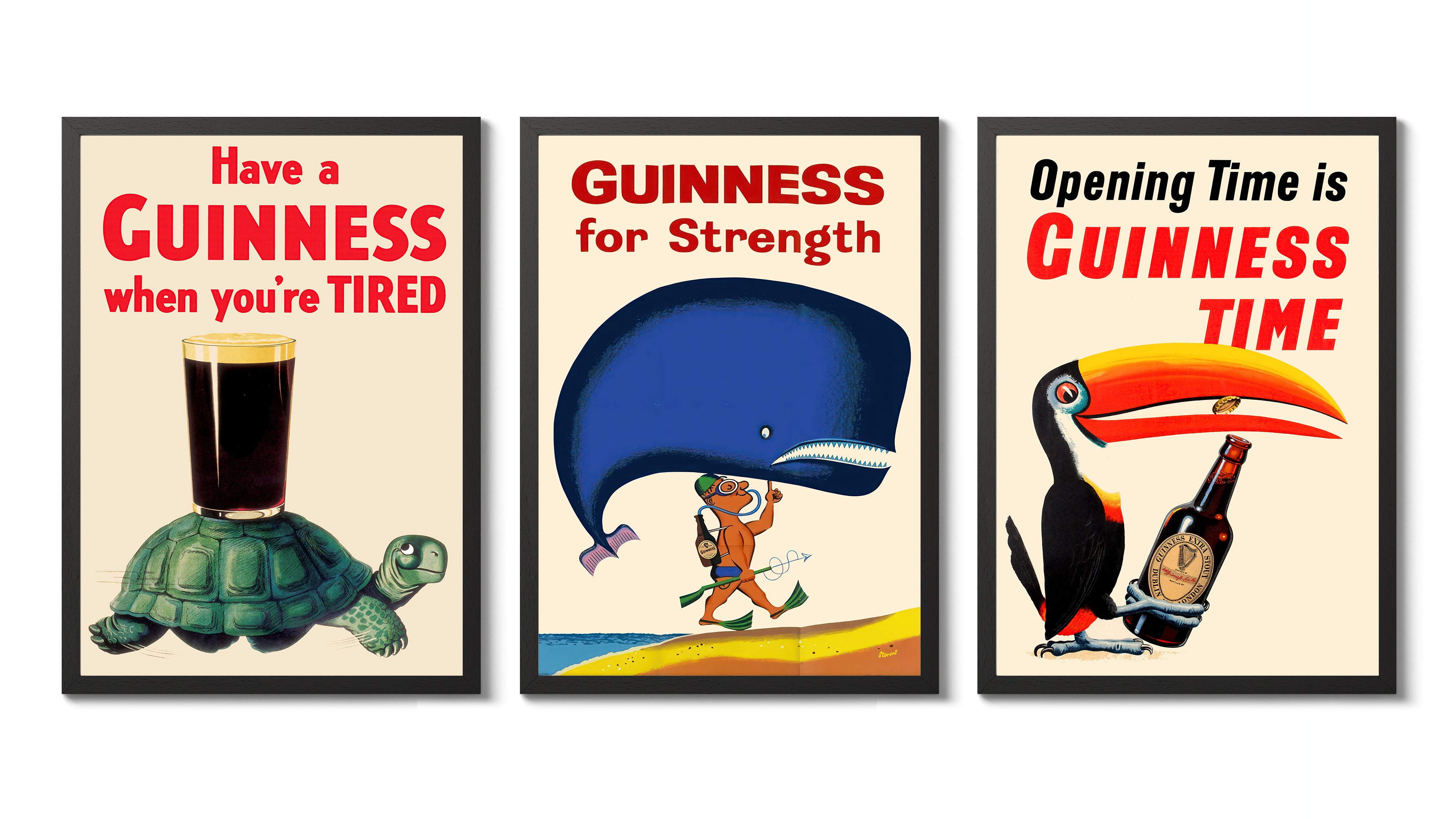 Vintage Guinness Adverts | Vintage | Framed Prints & Posters – Animato