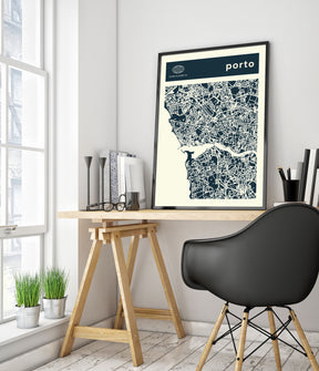 Porto - City Map | Travel | Framed Prints & Posters – Animato