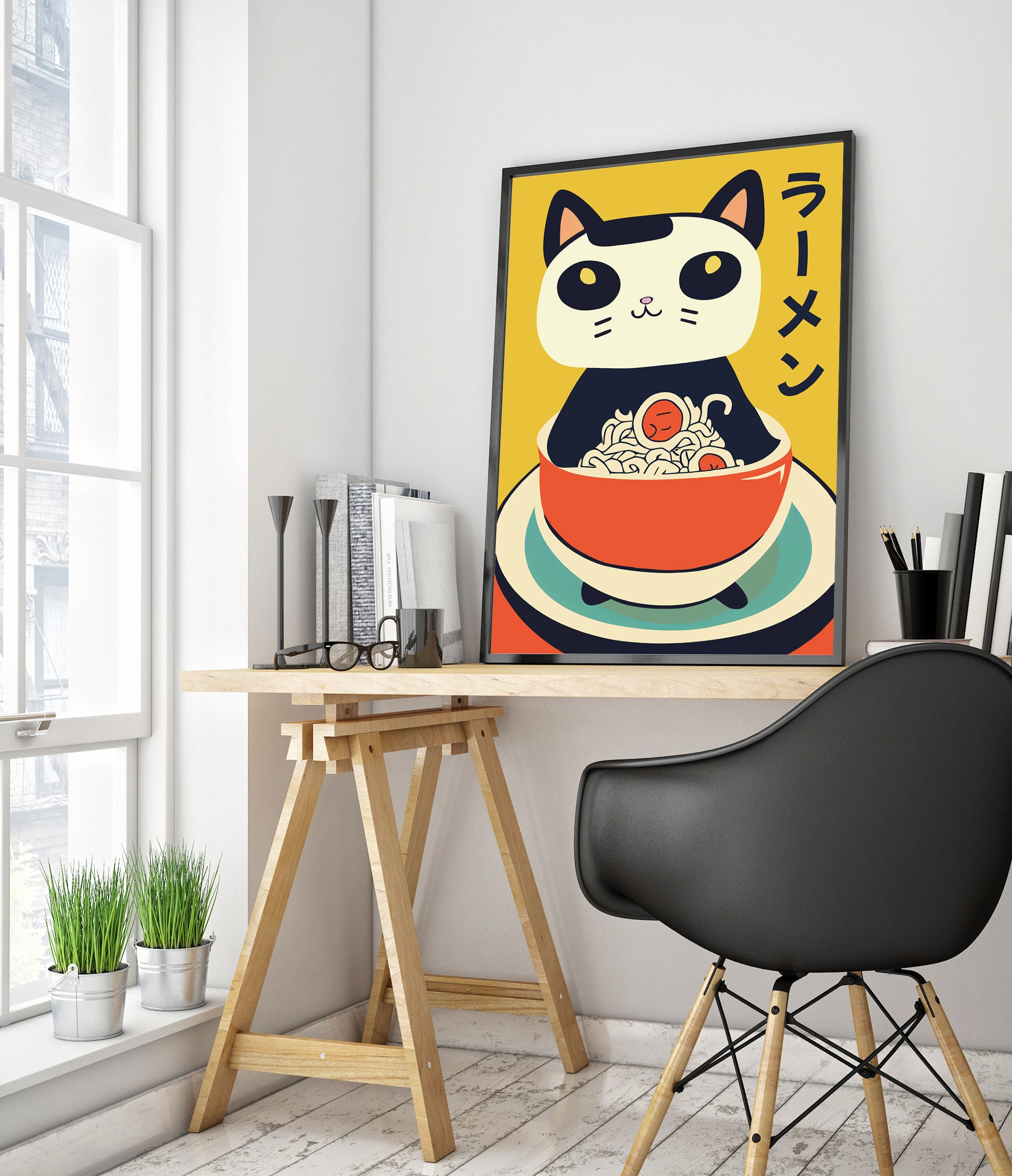 Ramen Cat - Anime | Anime & Cartoon | Framed Prints & Posters – Animato