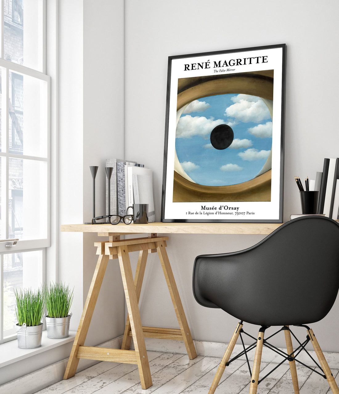 The False Mirror - René Magritte | Art | Framed Prints & Posters – Animato