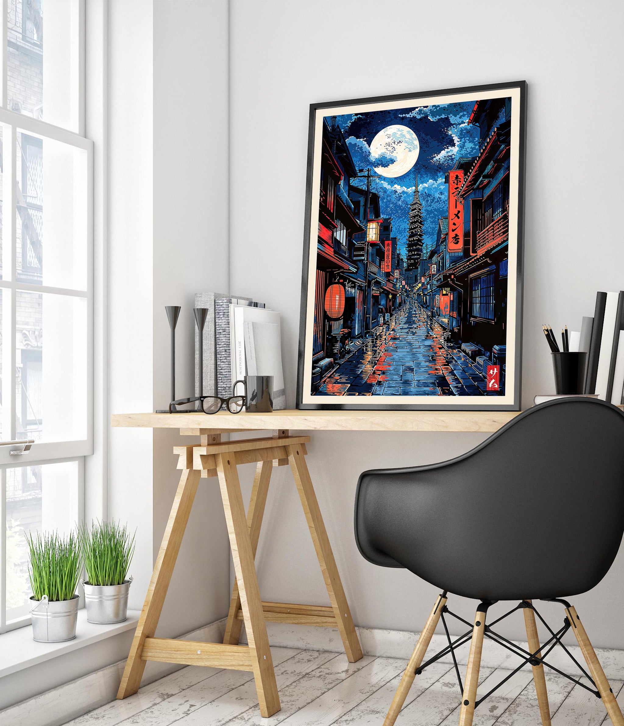 Tokyo Red Light | Cartoon, Japanese | Framed Prints & Posters – Animato