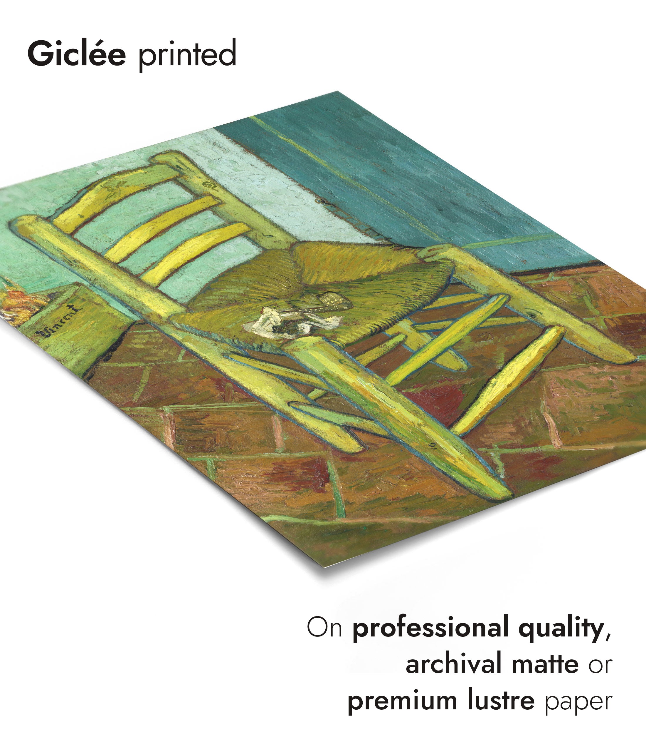 Vincent's Chair - Vincent Van Gogh | Masterpieces | Framed Prints ...