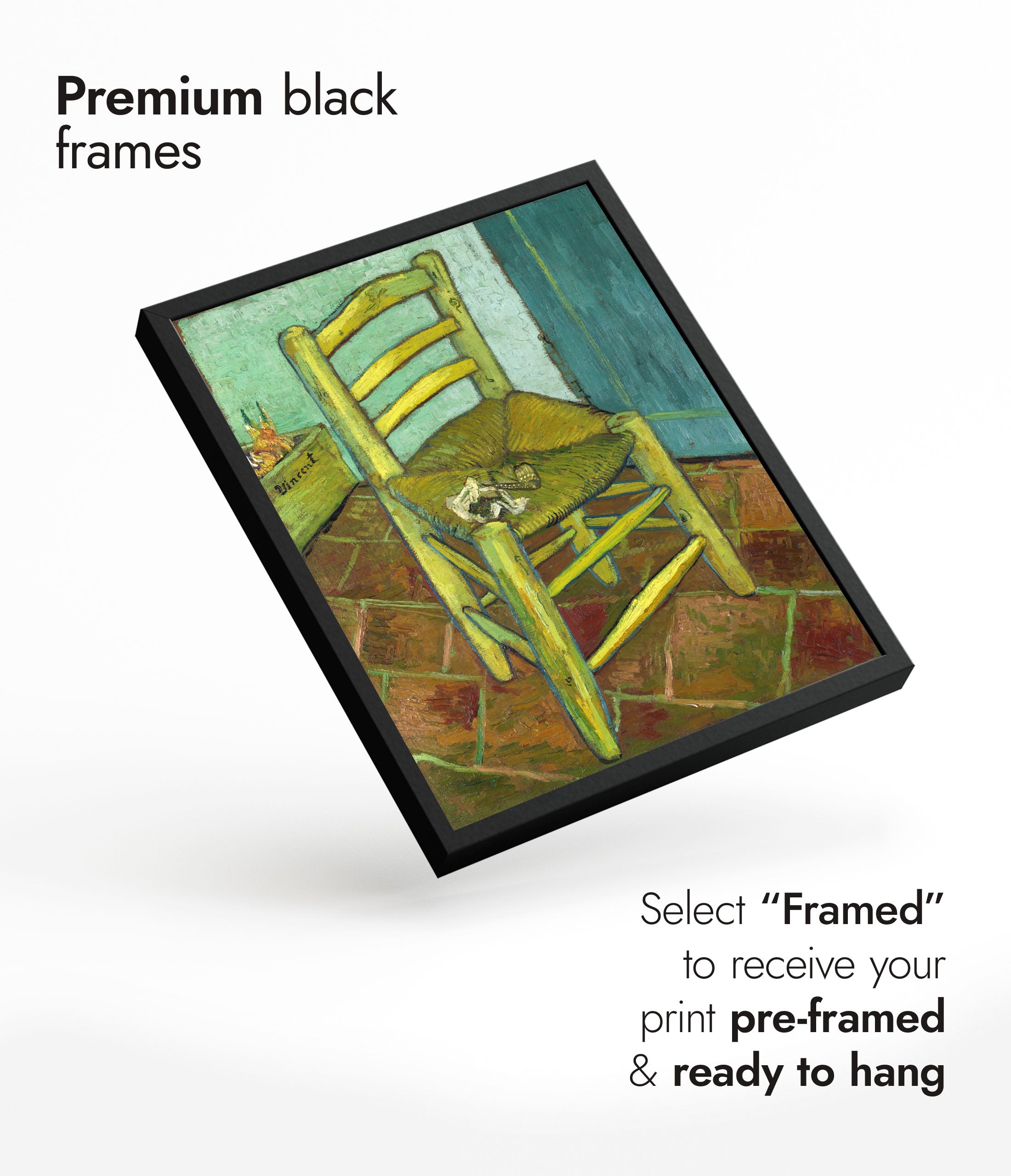 Vincent's Chair - Vincent Van Gogh | Masterpieces | Framed Prints ...