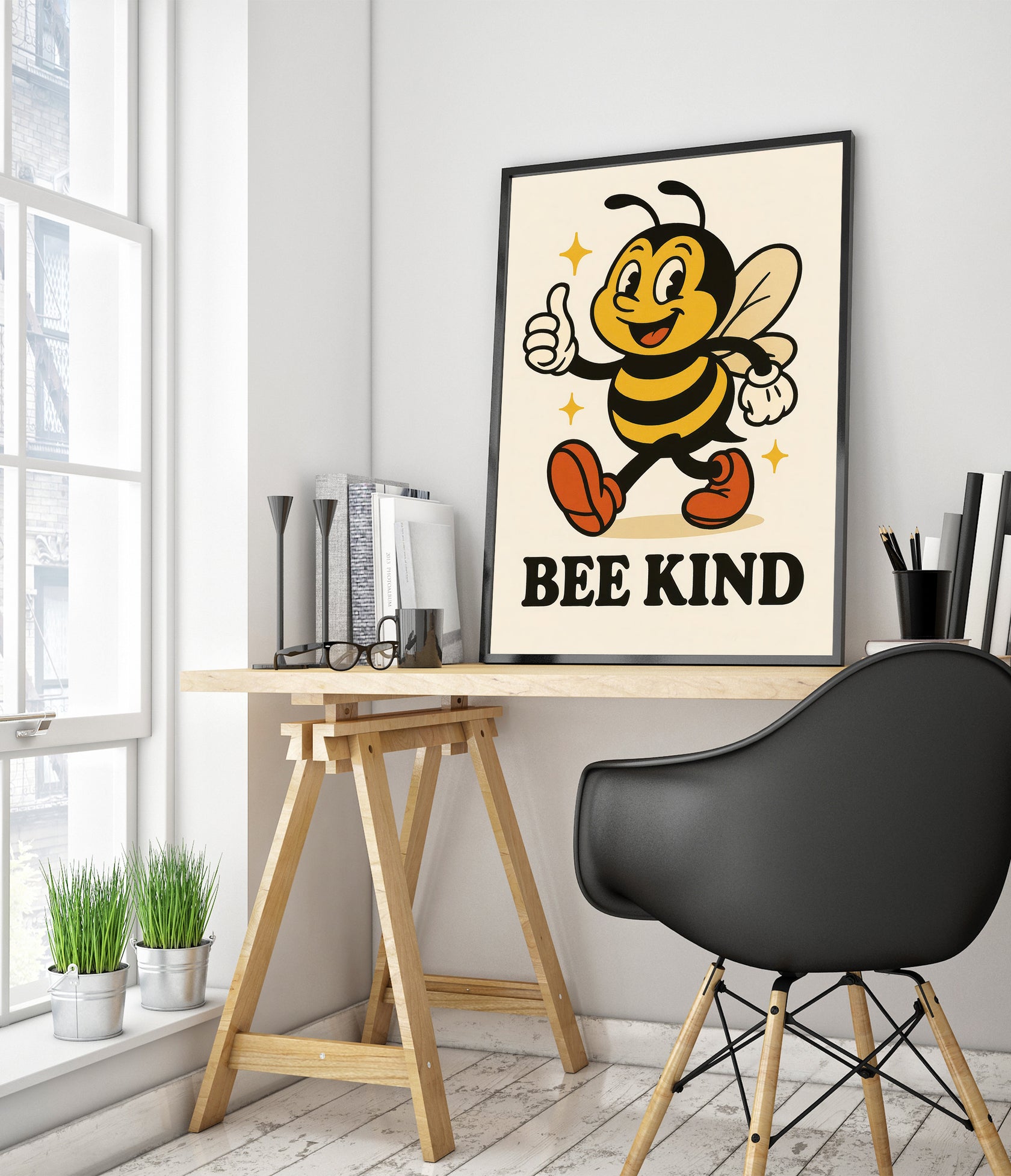 Bee Kind | Vintage | Framed Prints & Posters – Animato