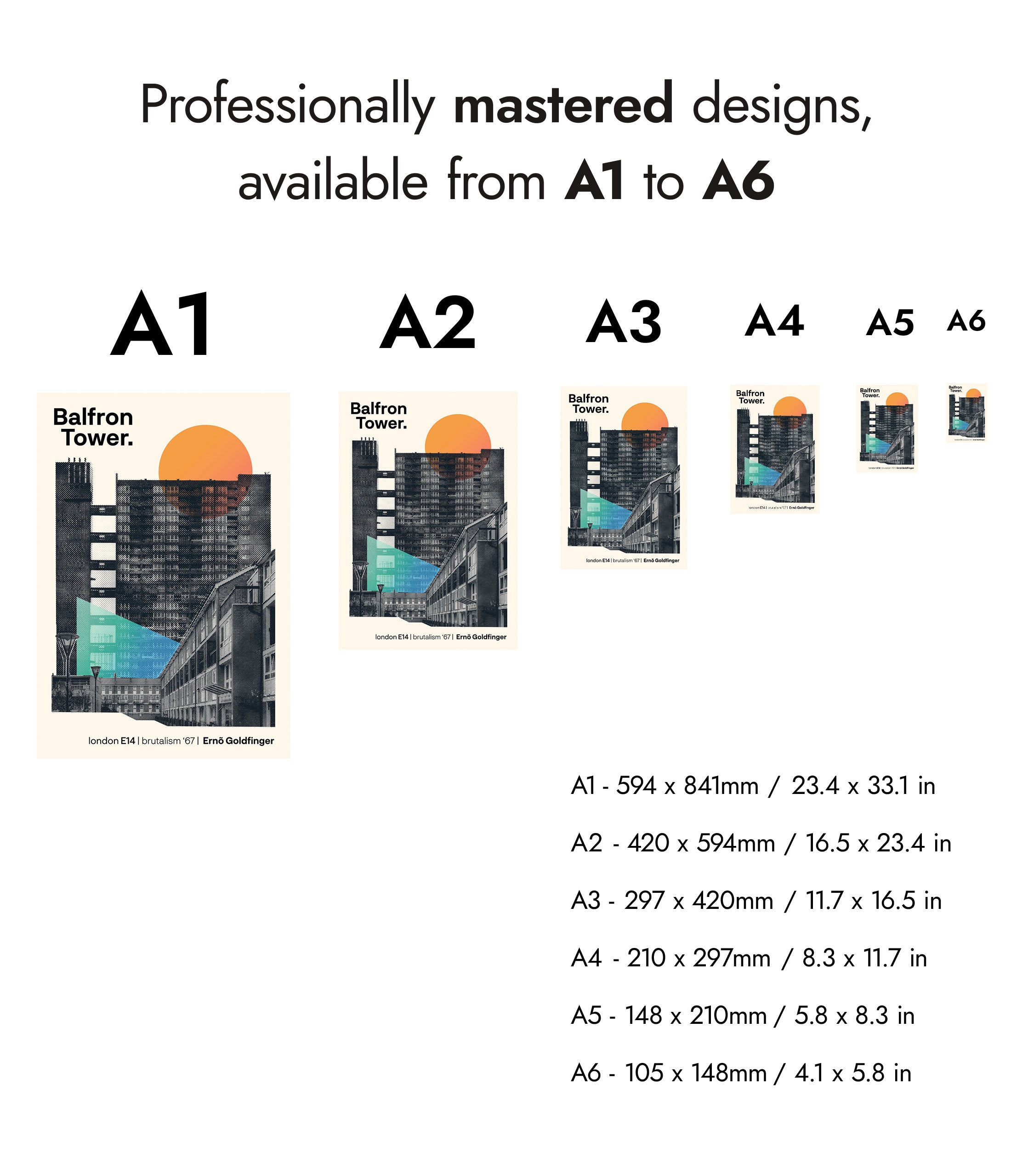 Balfron Tower | Mid-century | Framed Prints & Posters – Animato