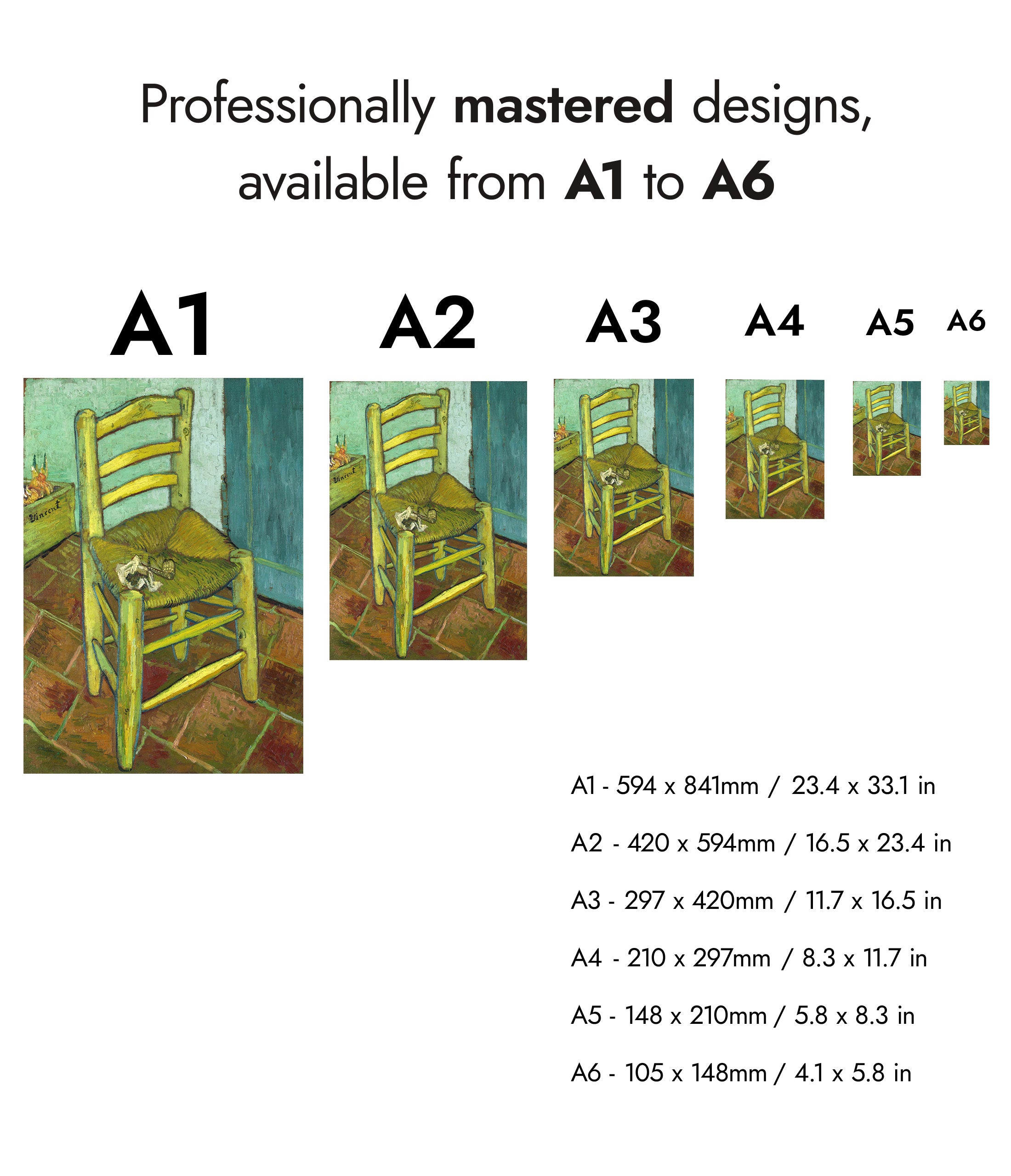 Vincent's Chair - Vincent Van Gogh | Masterpieces | Framed Prints ...