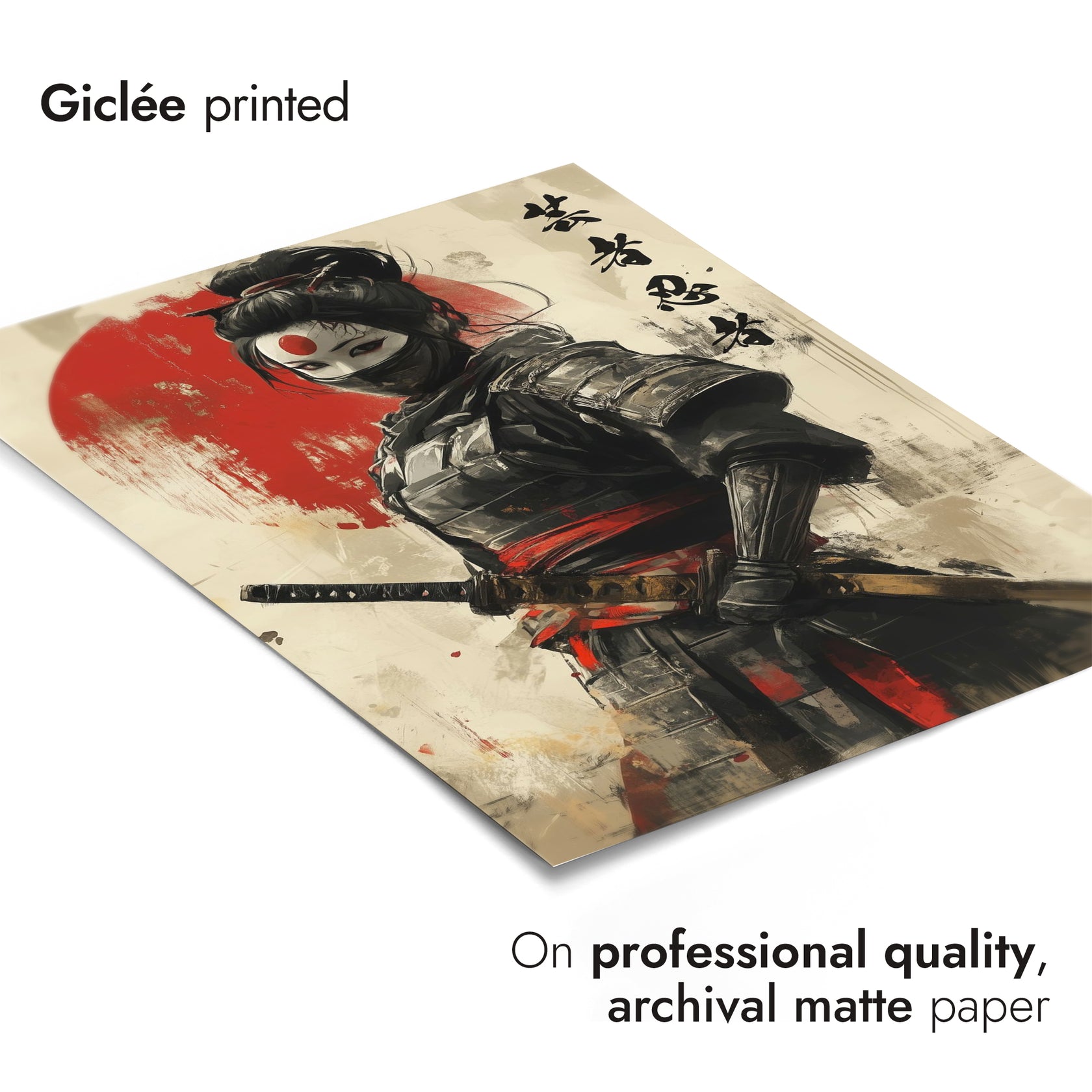 Geisha Ninja | Cartoon | Framed Prints & Posters – Animato