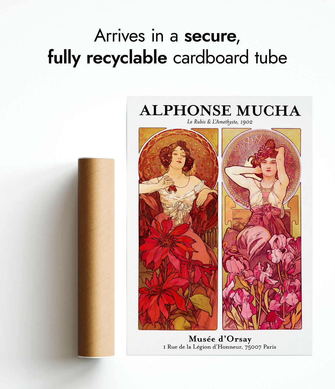 Le Rubis & L'Amethyste - Alphonse Mucha | Art | Framed Prints & Posters ...
