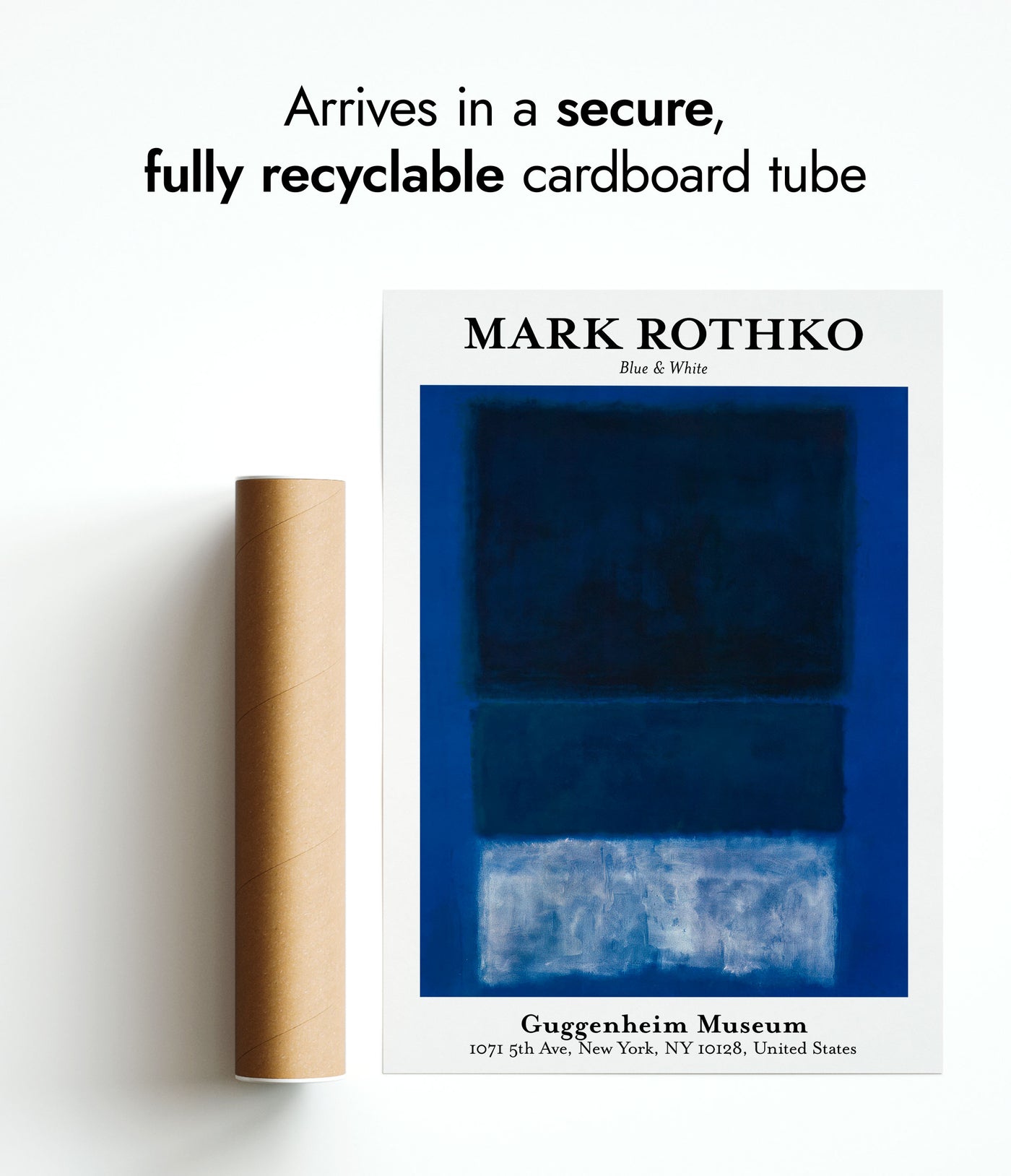 Mark Rothko White And Greens In Blue