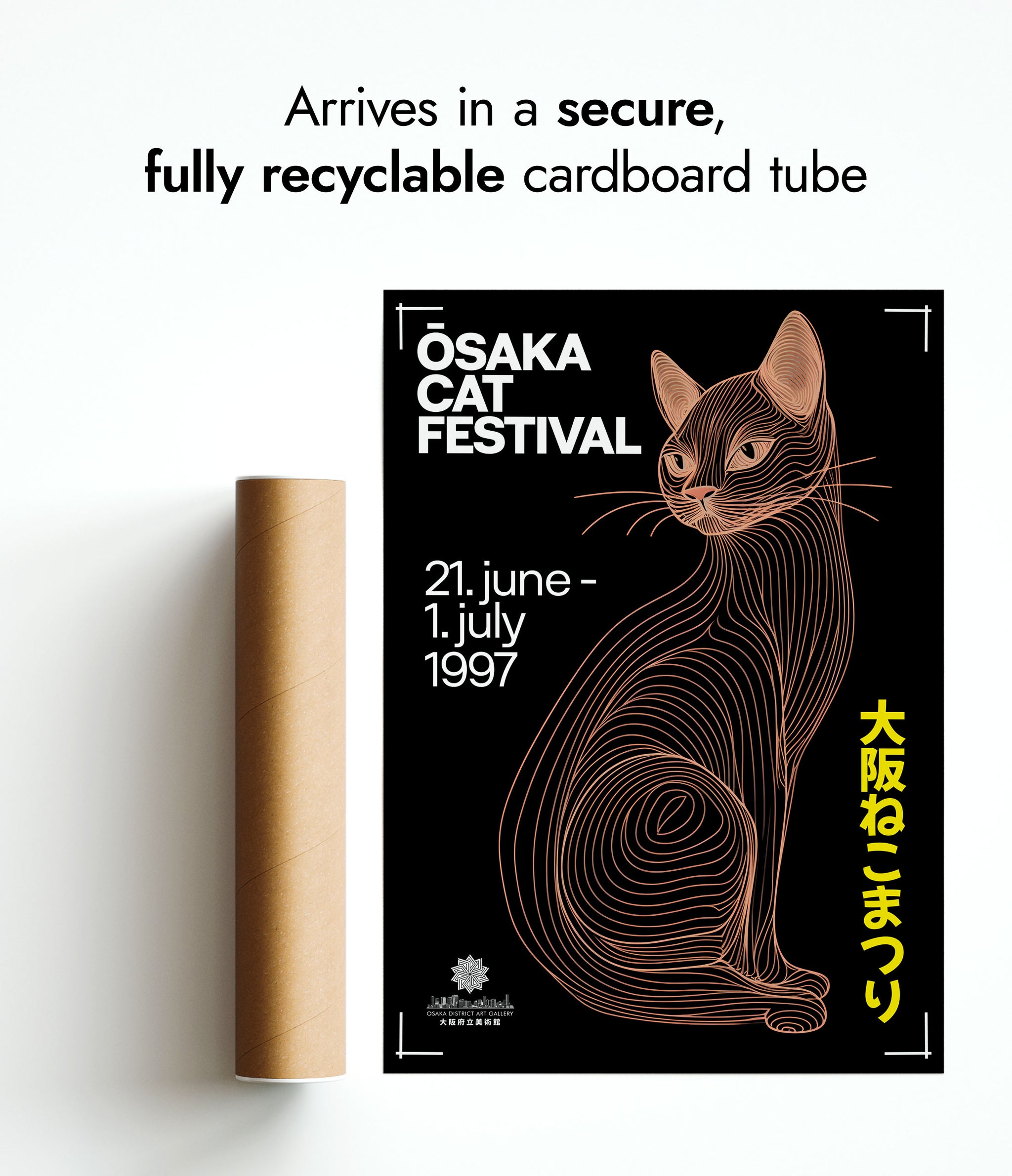 Osaka Cat Festival - Osaka District Art Gallery | Japanese Art | Framed ...