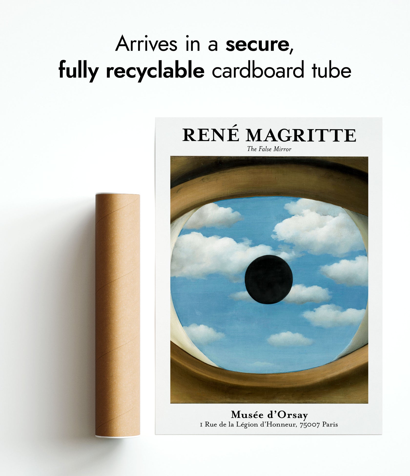 The False Mirror - René Magritte | Art | Framed Prints & Posters – Animato