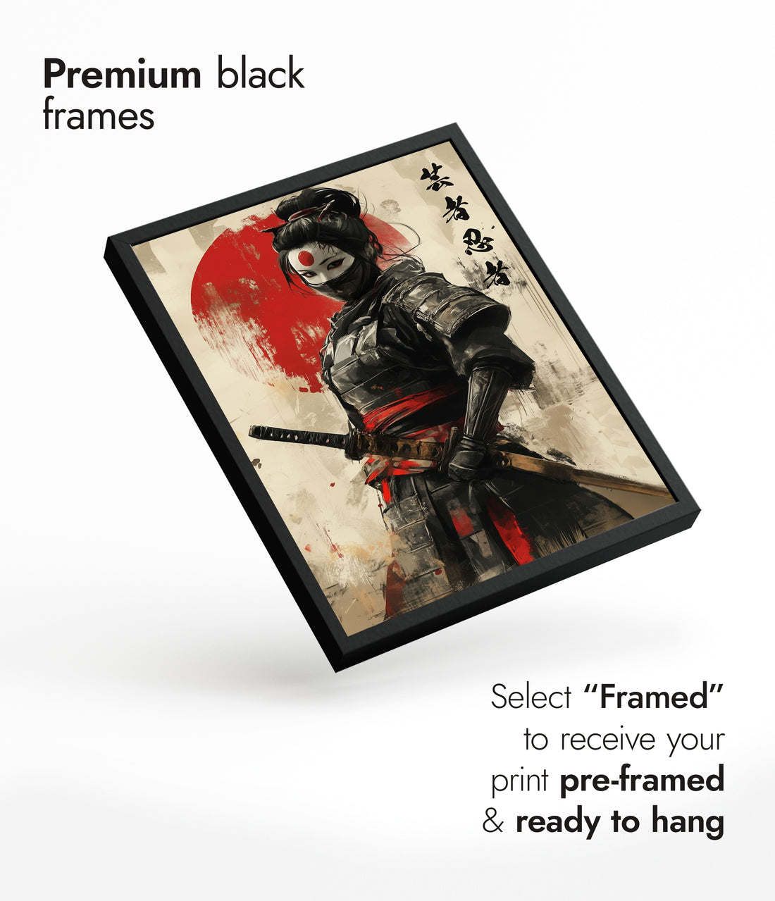 Geisha Ninja | Cartoon | Framed Prints & Posters – Animato
