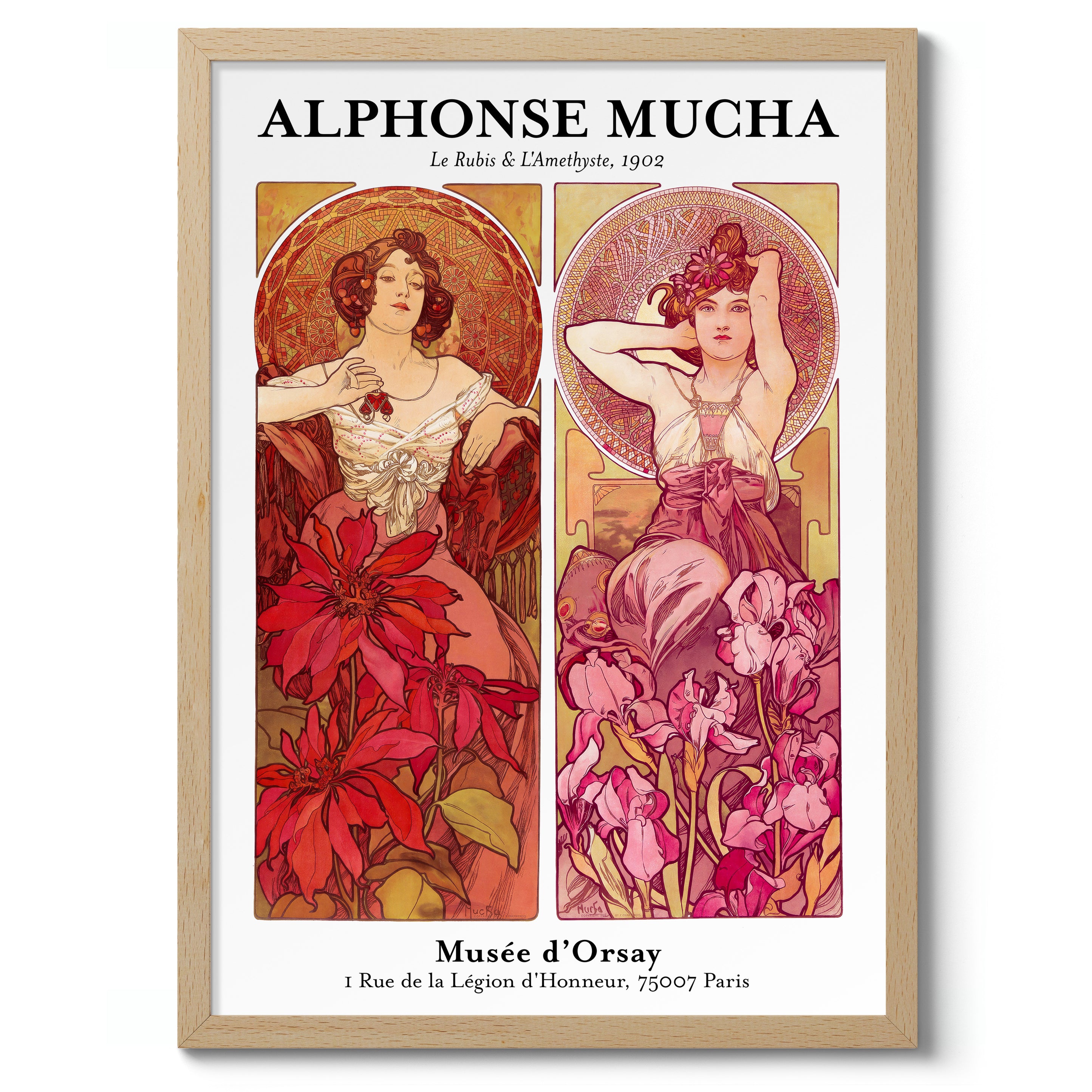 Le Rubis & L'Amethyste - Alphonse Mucha | Art | Framed Prints & Posters ...
