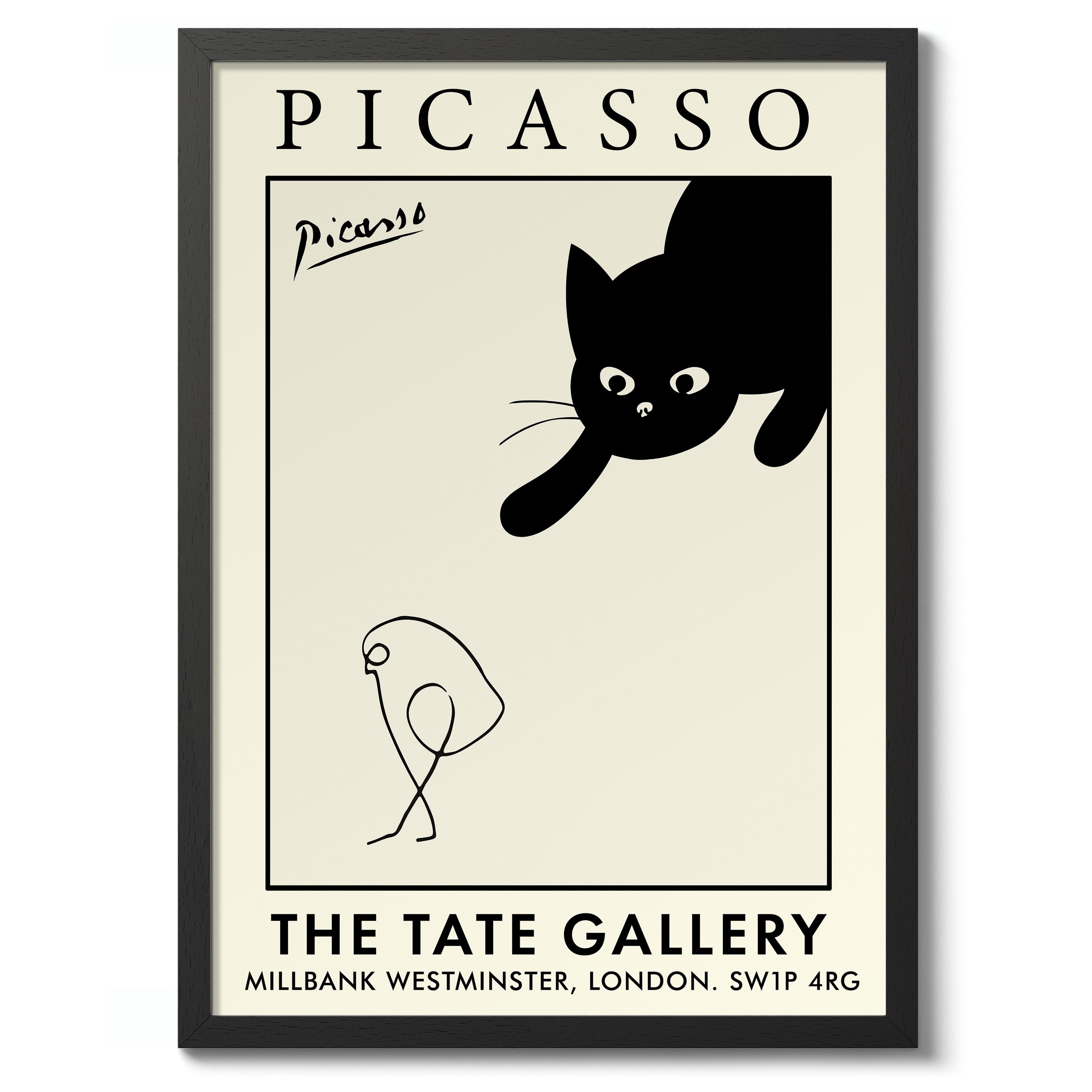 Cat & Bird - Pablo Picasso | Art | Framed Prints & Posters – Animato