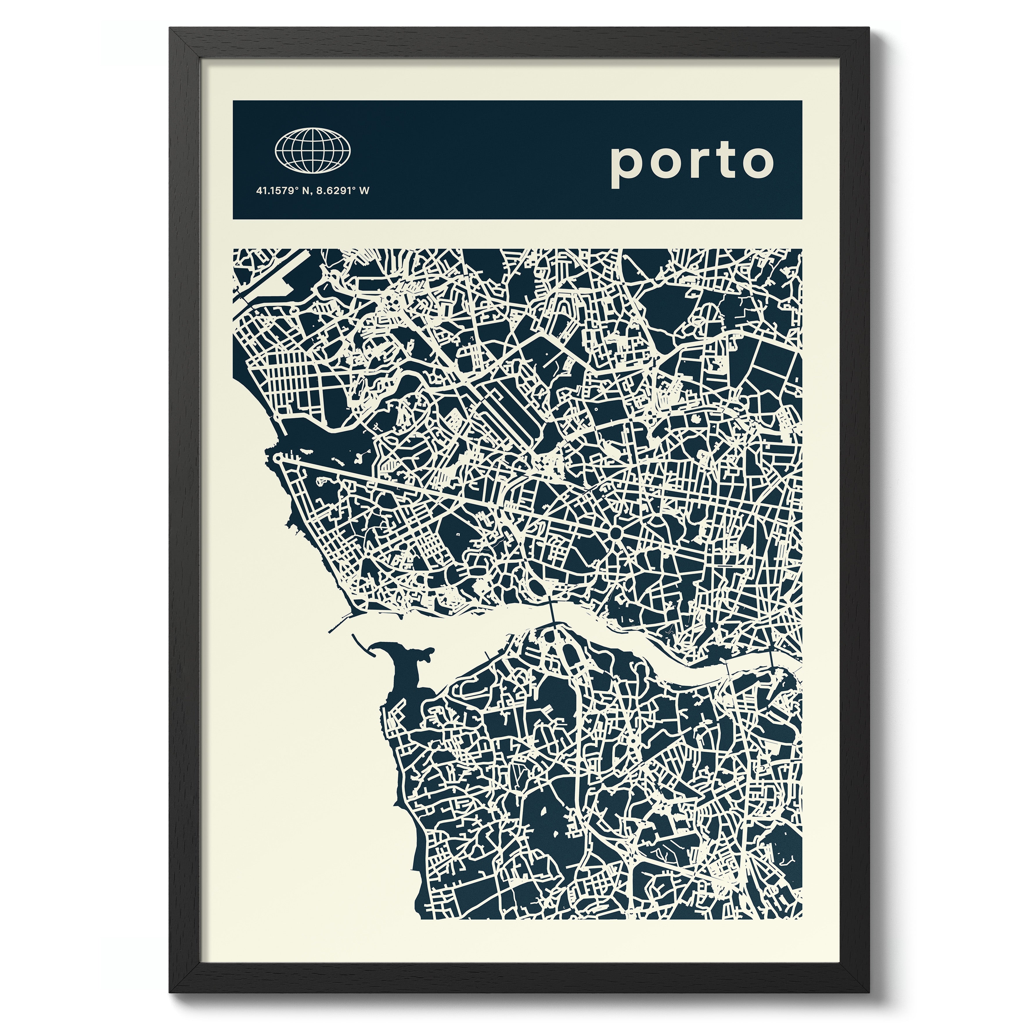Porto - City Map | Travel | Framed Prints & Posters – Animato