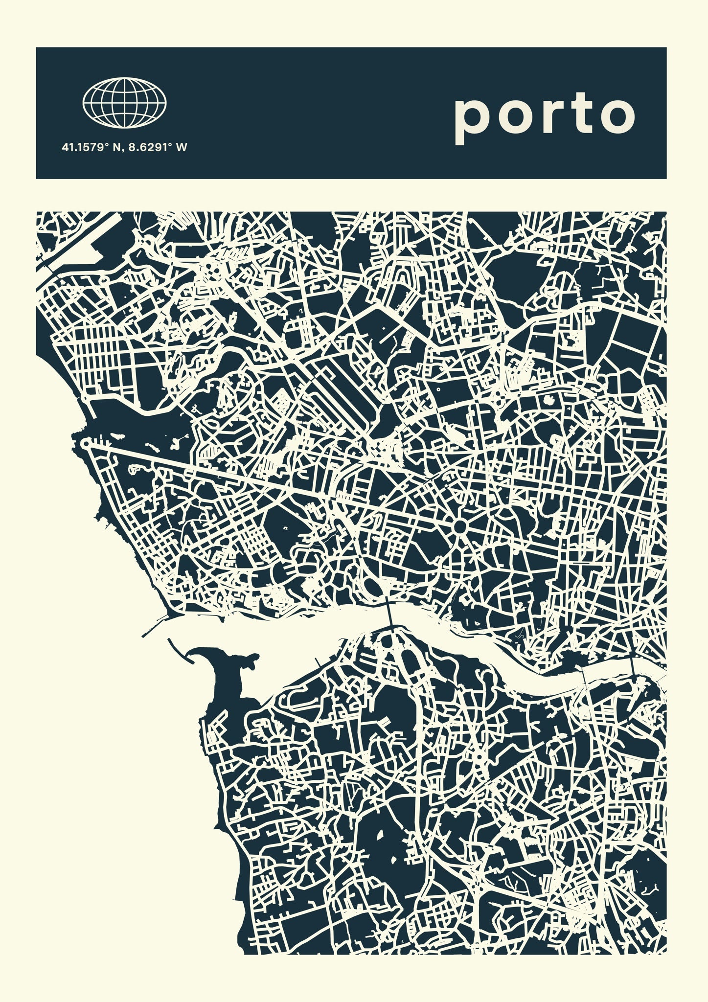 Porto - City Map | Travel | Framed Prints & Posters – Animato