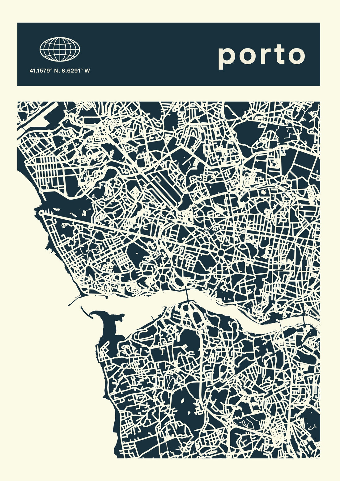 Porto - City Map | Travel | Framed Prints & Posters – Animato
