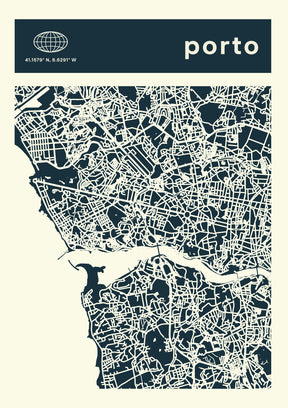 Porto - City Map | Travel | Framed Prints & Posters – Animato