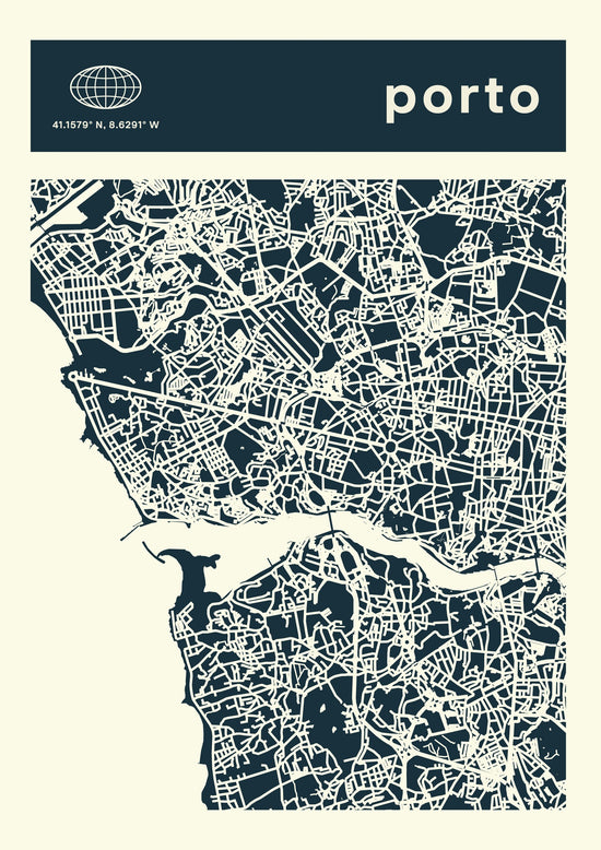 Porto - City Map | Travel | Framed Prints & Posters – Animato