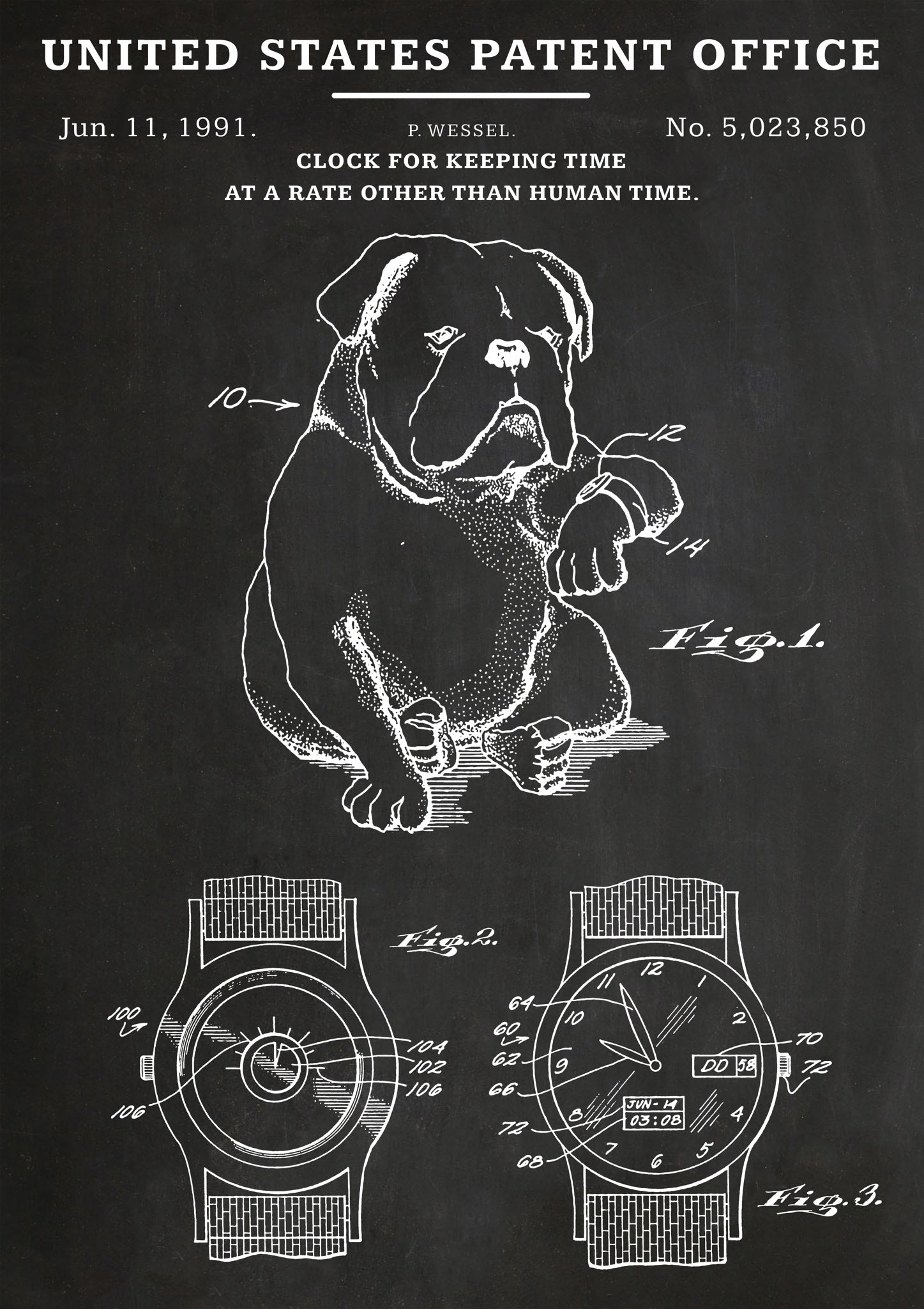 Animal Clock - Patent | Patents | Framed Prints & Posters – Animato