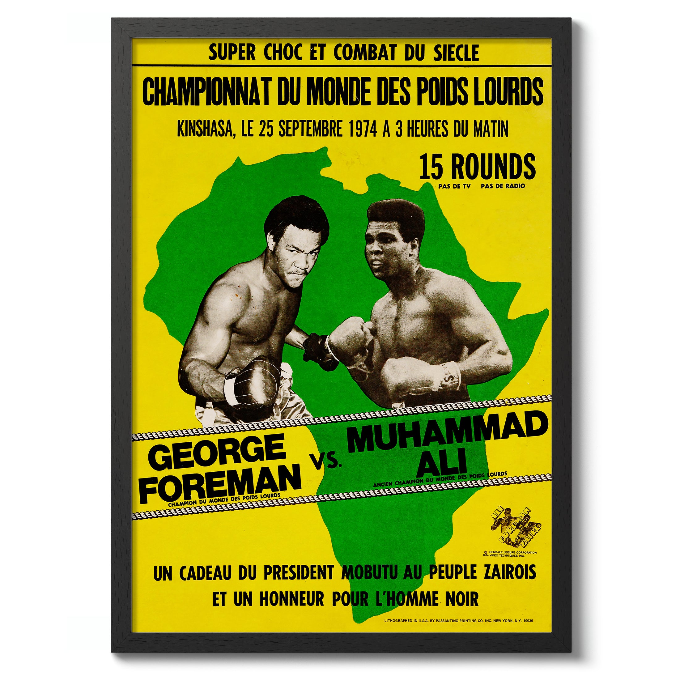 Ali vs Foreman - 1974 | Sports | Framed Prints & Posters – Animato