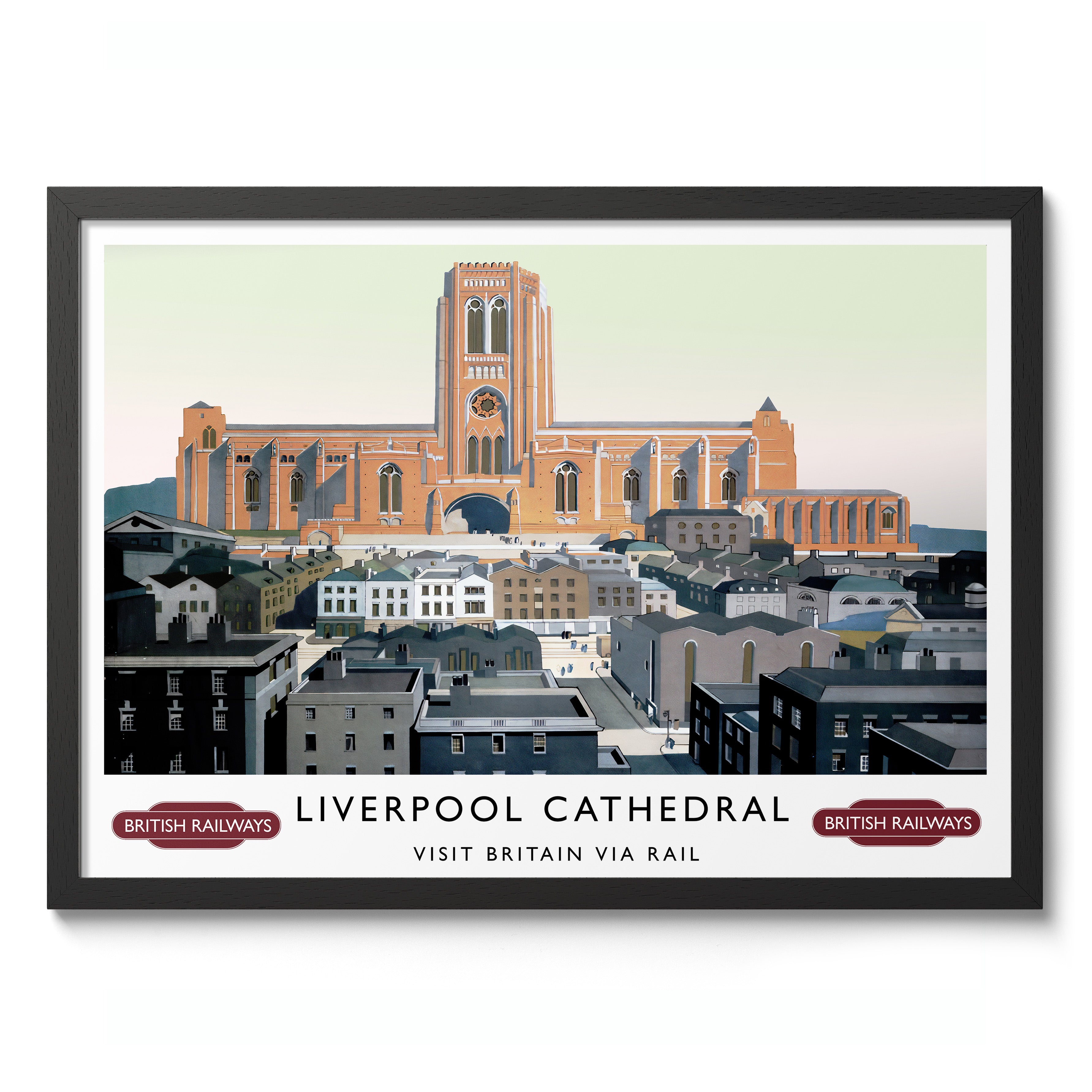 Liverpool Cathedral - British Railways | British Tourism | Framed ...
