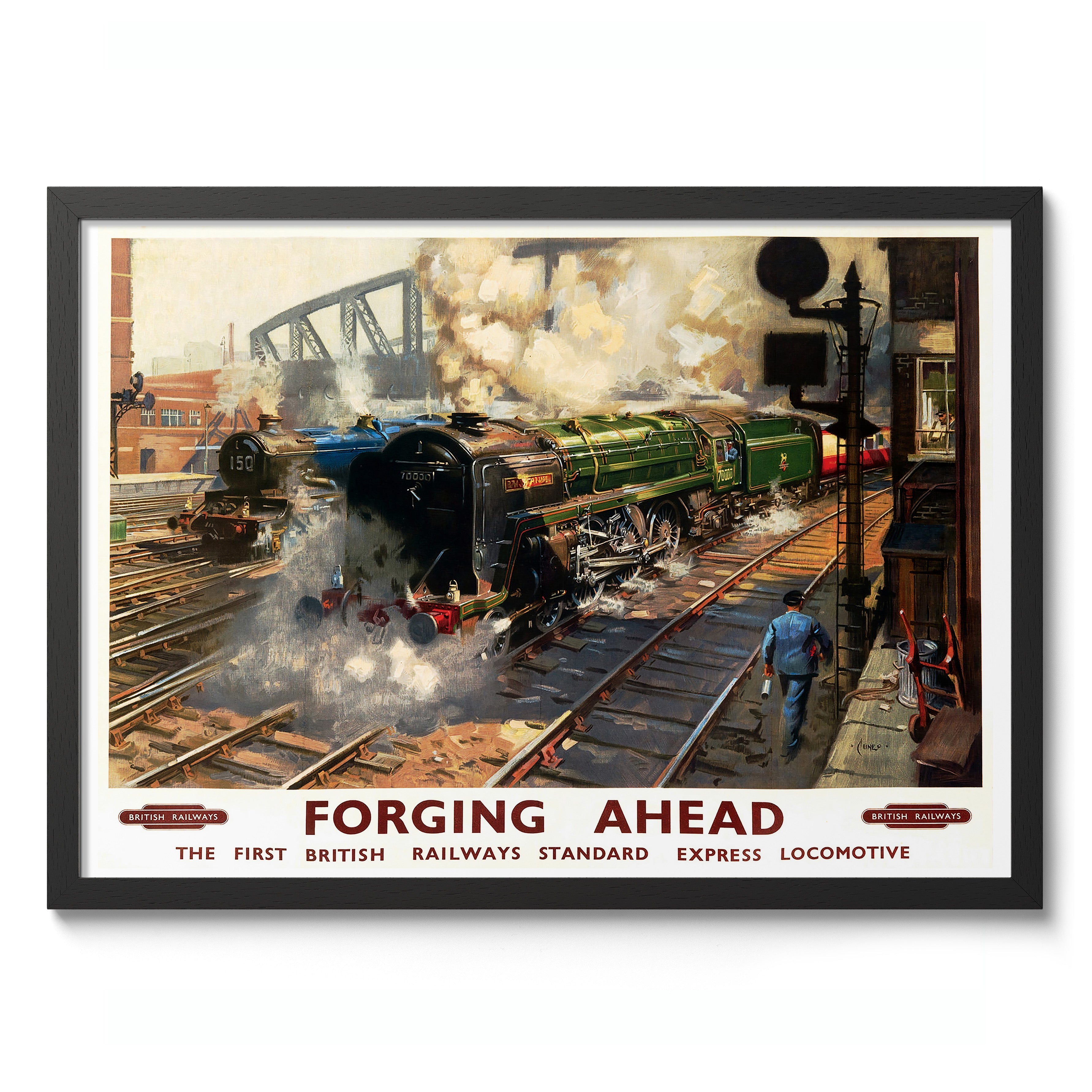 Forging Ahead - British Railways | British Tourism | Framed Prints ...