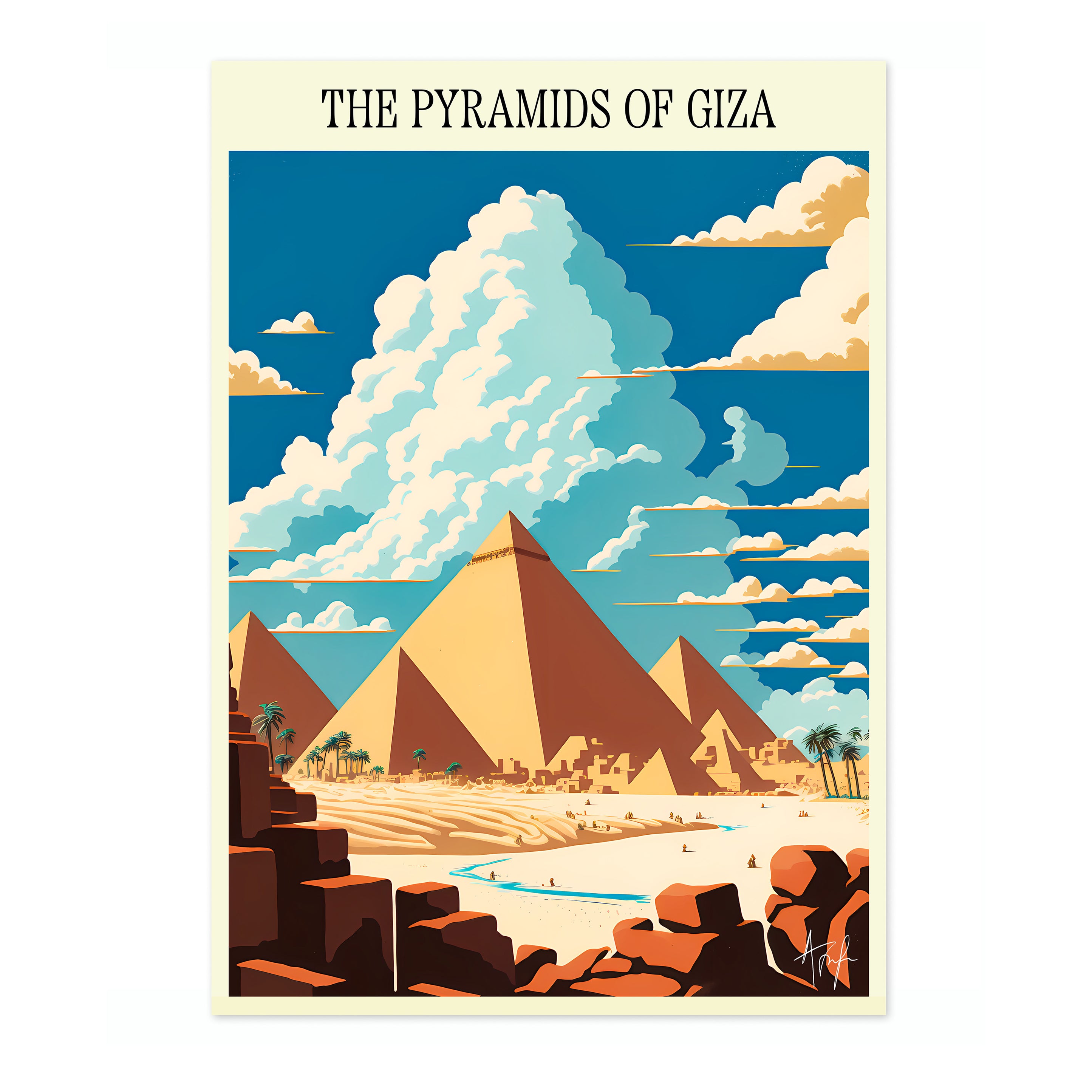 The Pyramids of Giza - Egypt | Travel | Framed Prints & Posters – Animato