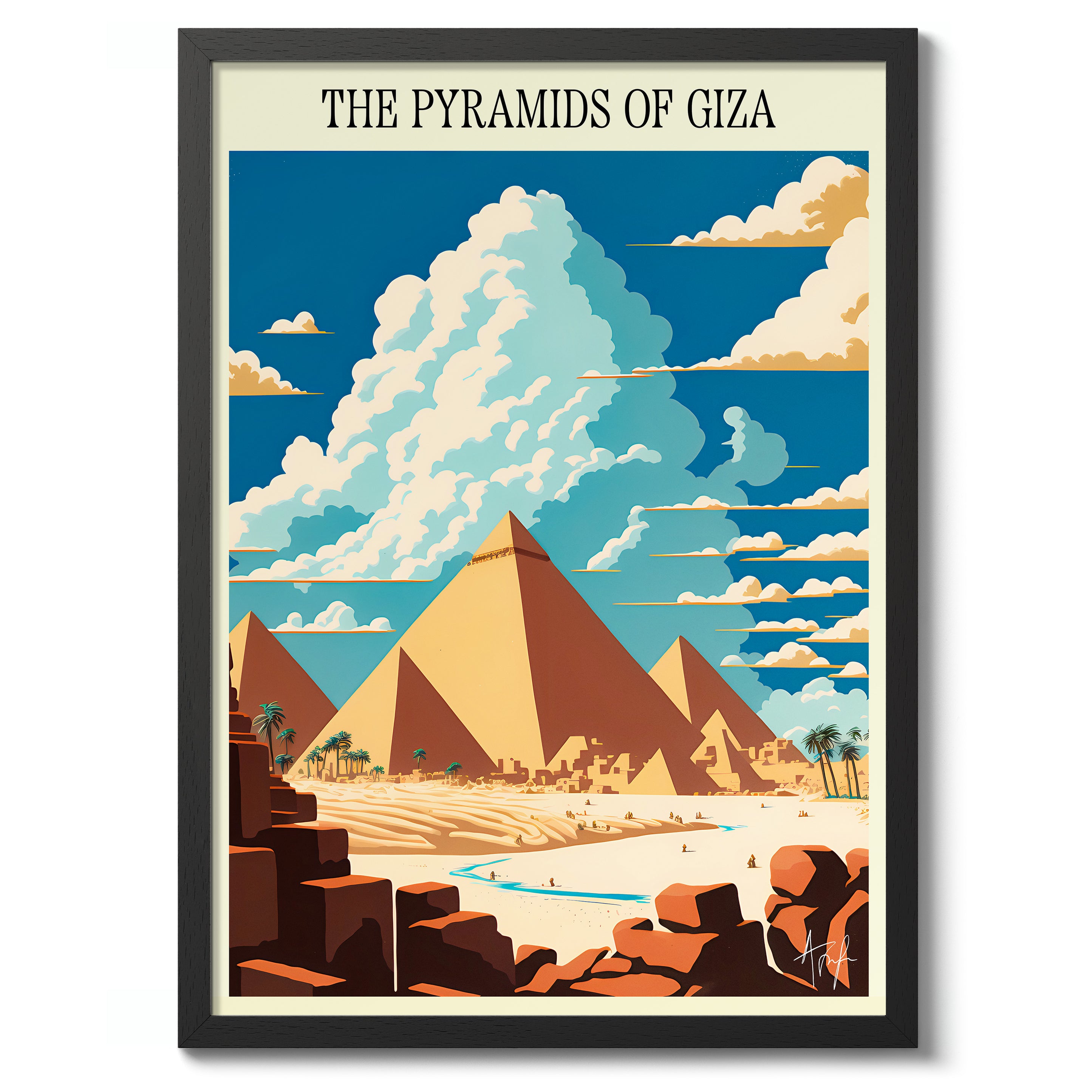 The Pyramids of Giza - Egypt | Travel | Framed Prints & Posters – Animato