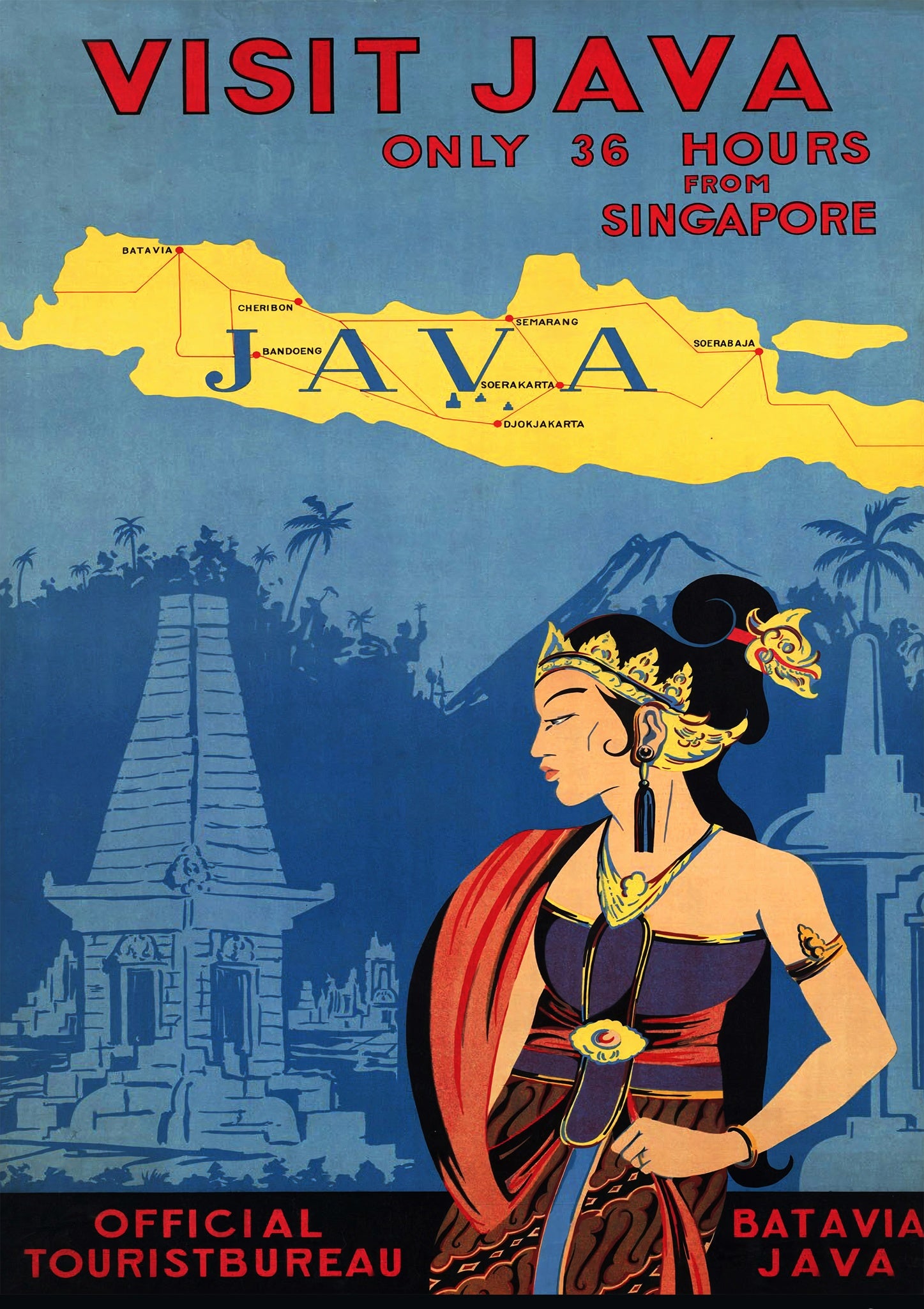 Java, Indonesia - Vintage Travel | Framed Prints & Posters – Animato