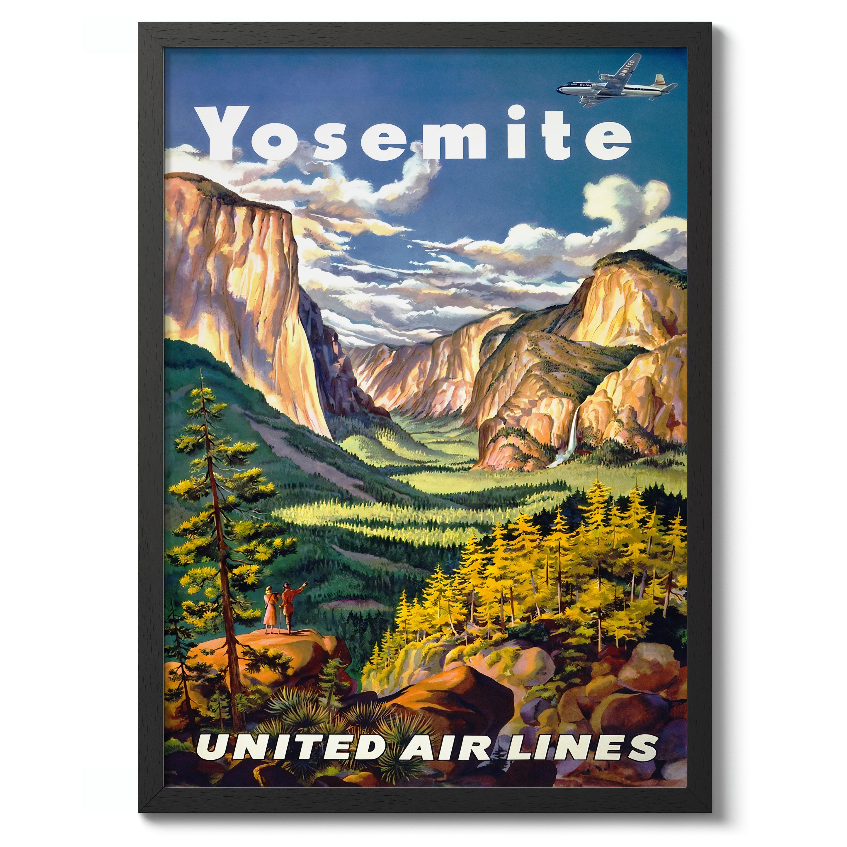 Yosemite National Park, USA - Vintage Travel | Framed Prints & Posters ...