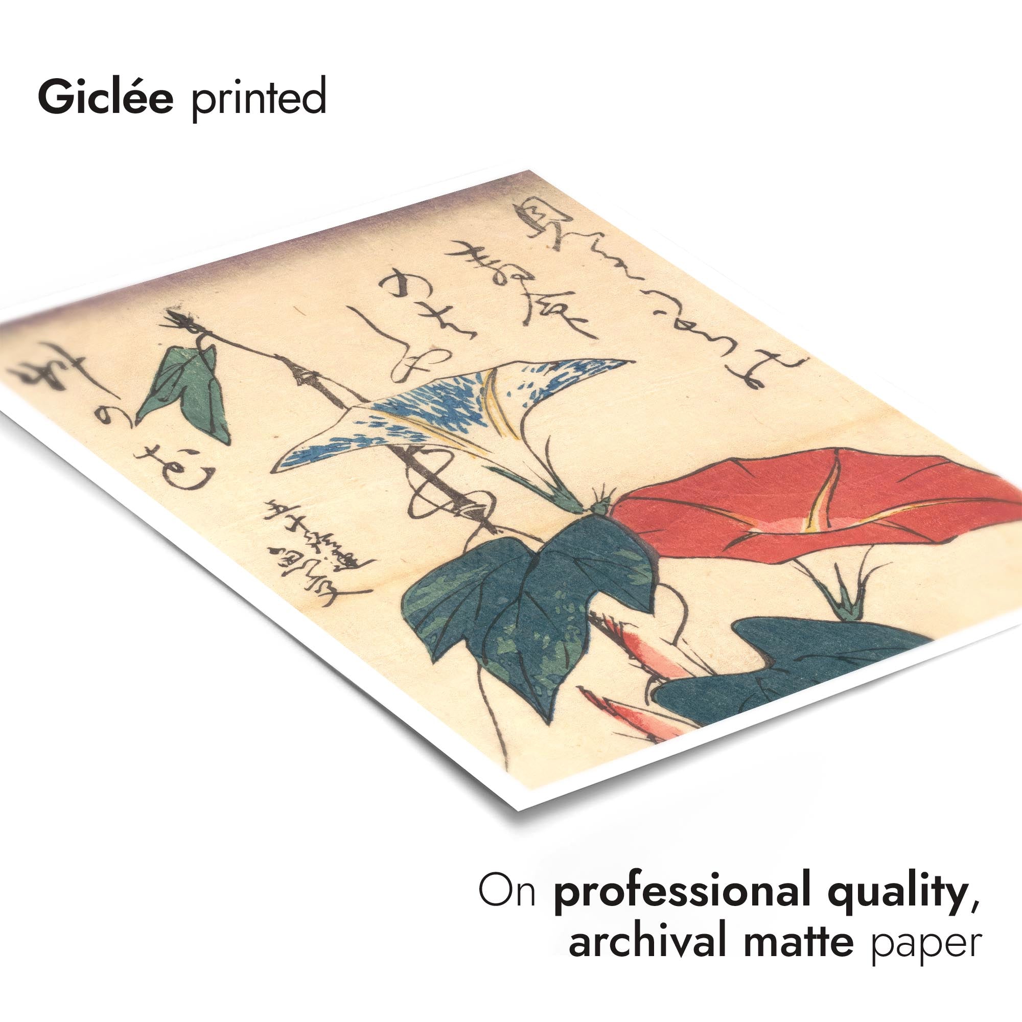 Morning Glories with Poem by Gyoko - Utagawa Hiroshige | Japanese ...