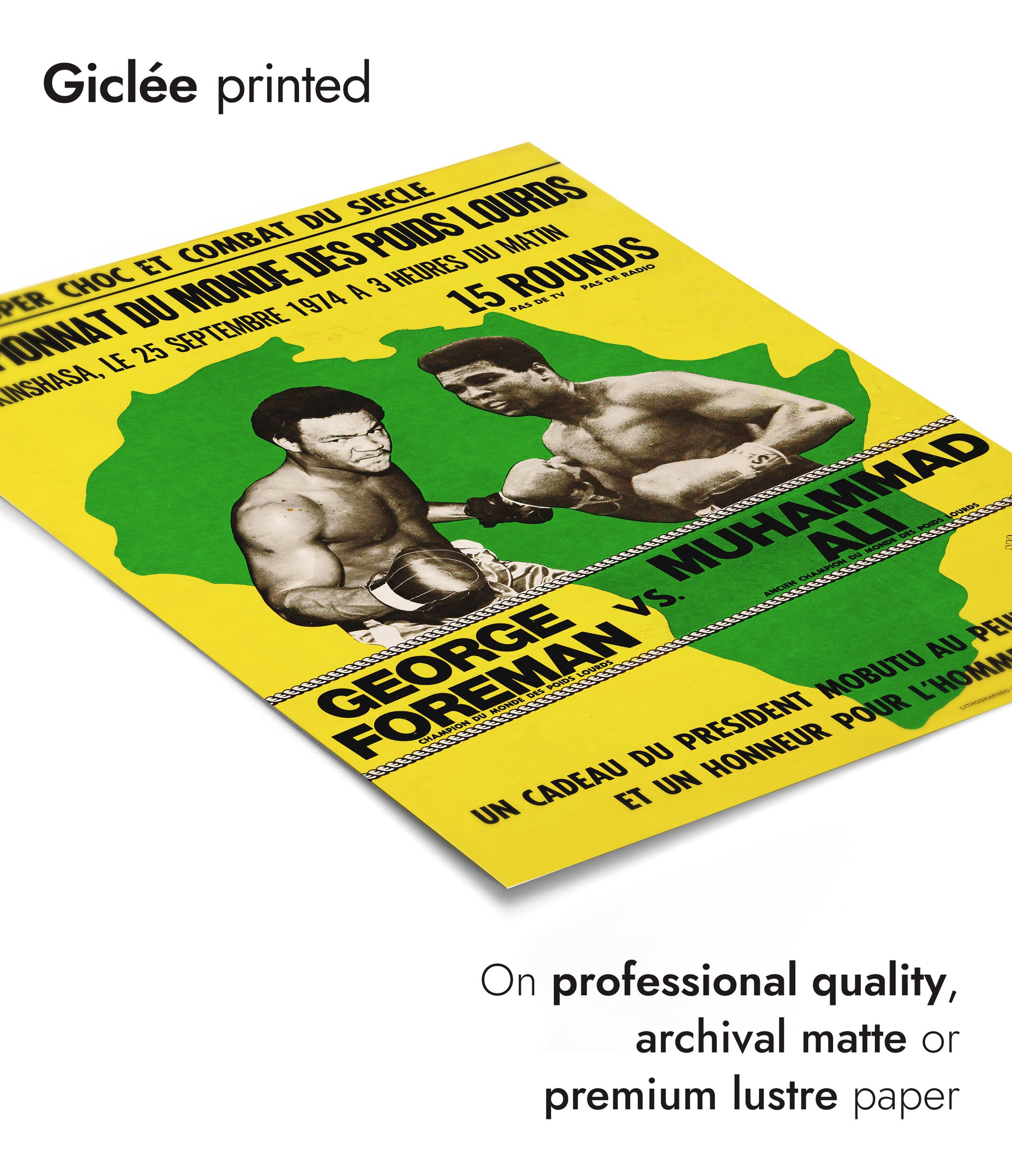 Ali vs Foreman - 1974 | Sports | Framed Prints & Posters – Animato
