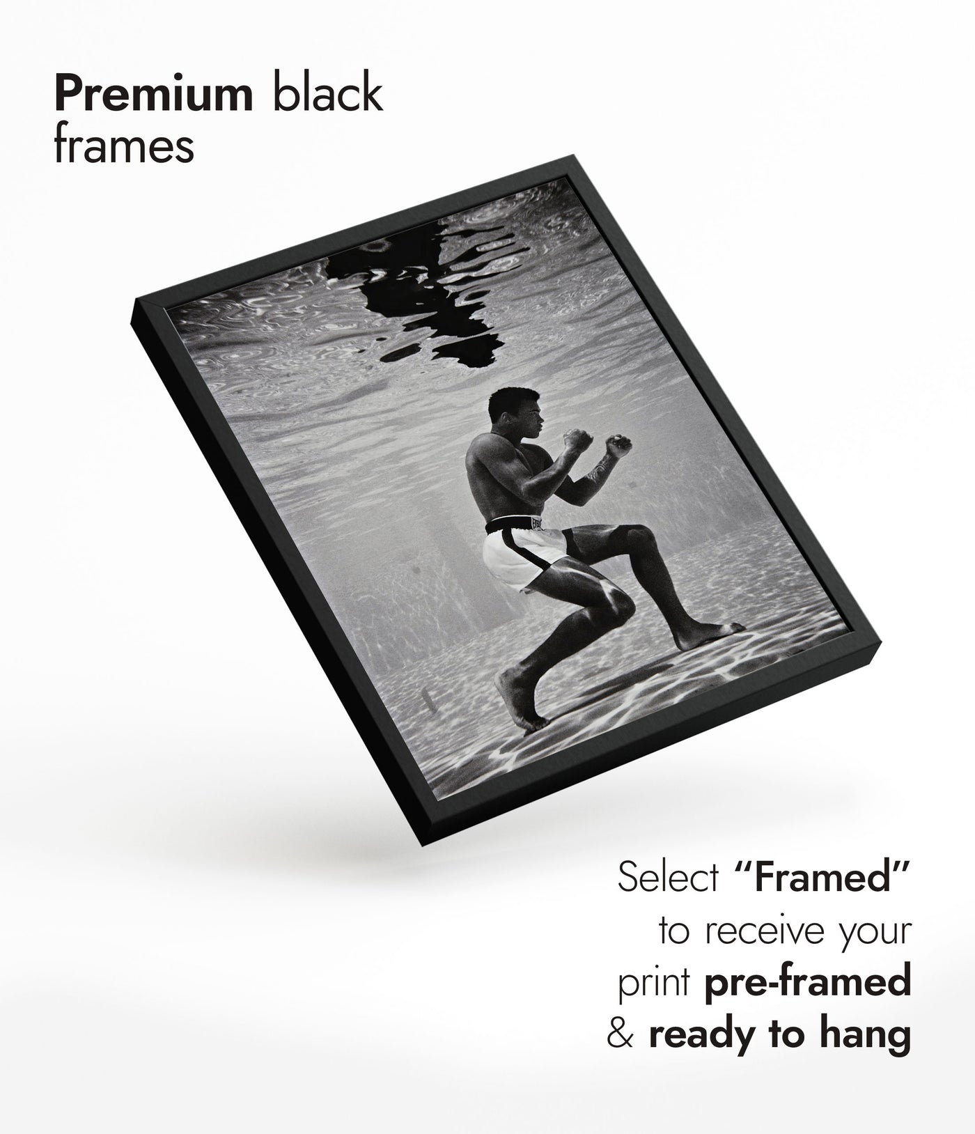 Muhammad Ali Underwater Poster