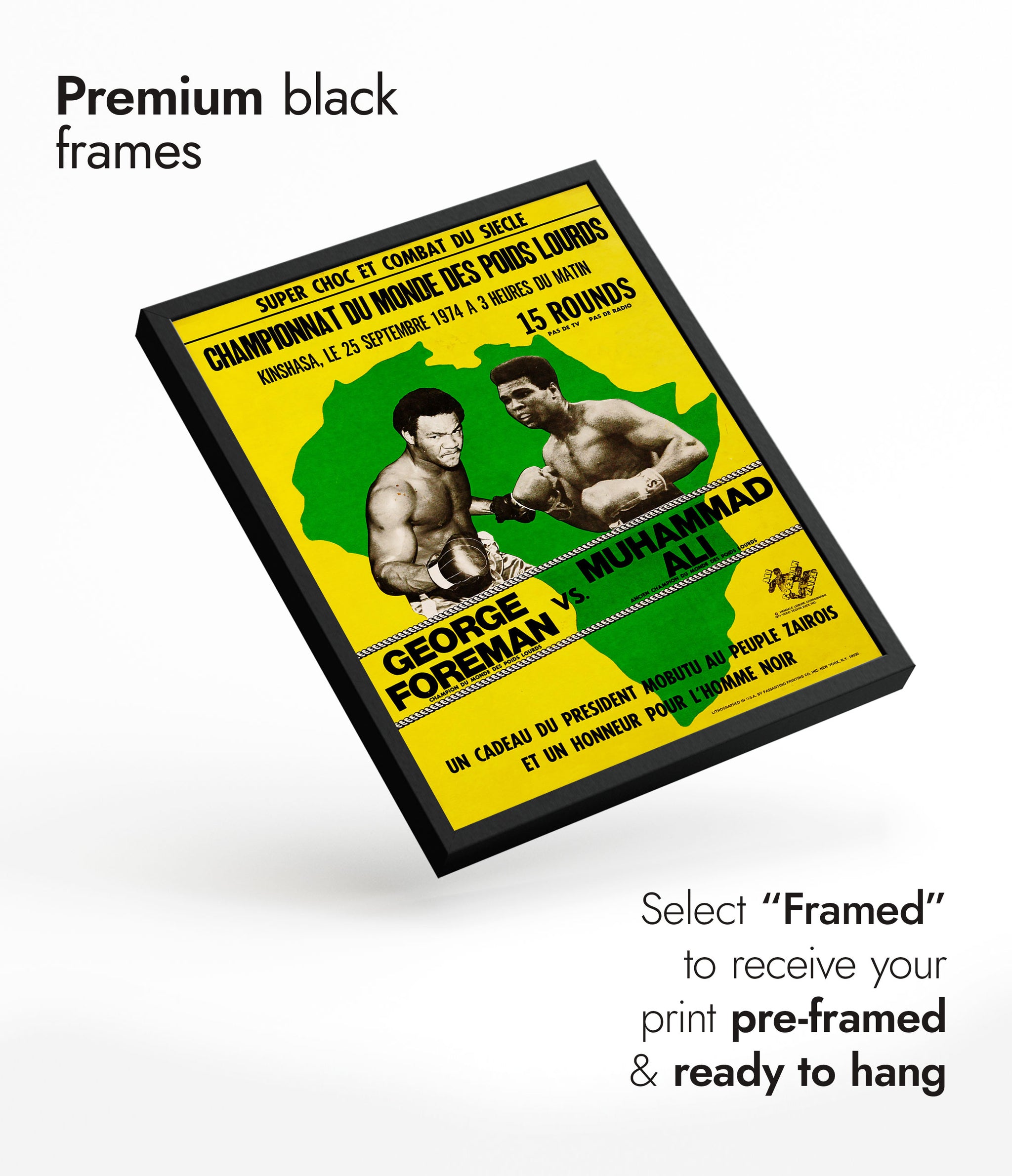 Ali vs Foreman - 1974 | Sports | Framed Prints & Posters – Animato