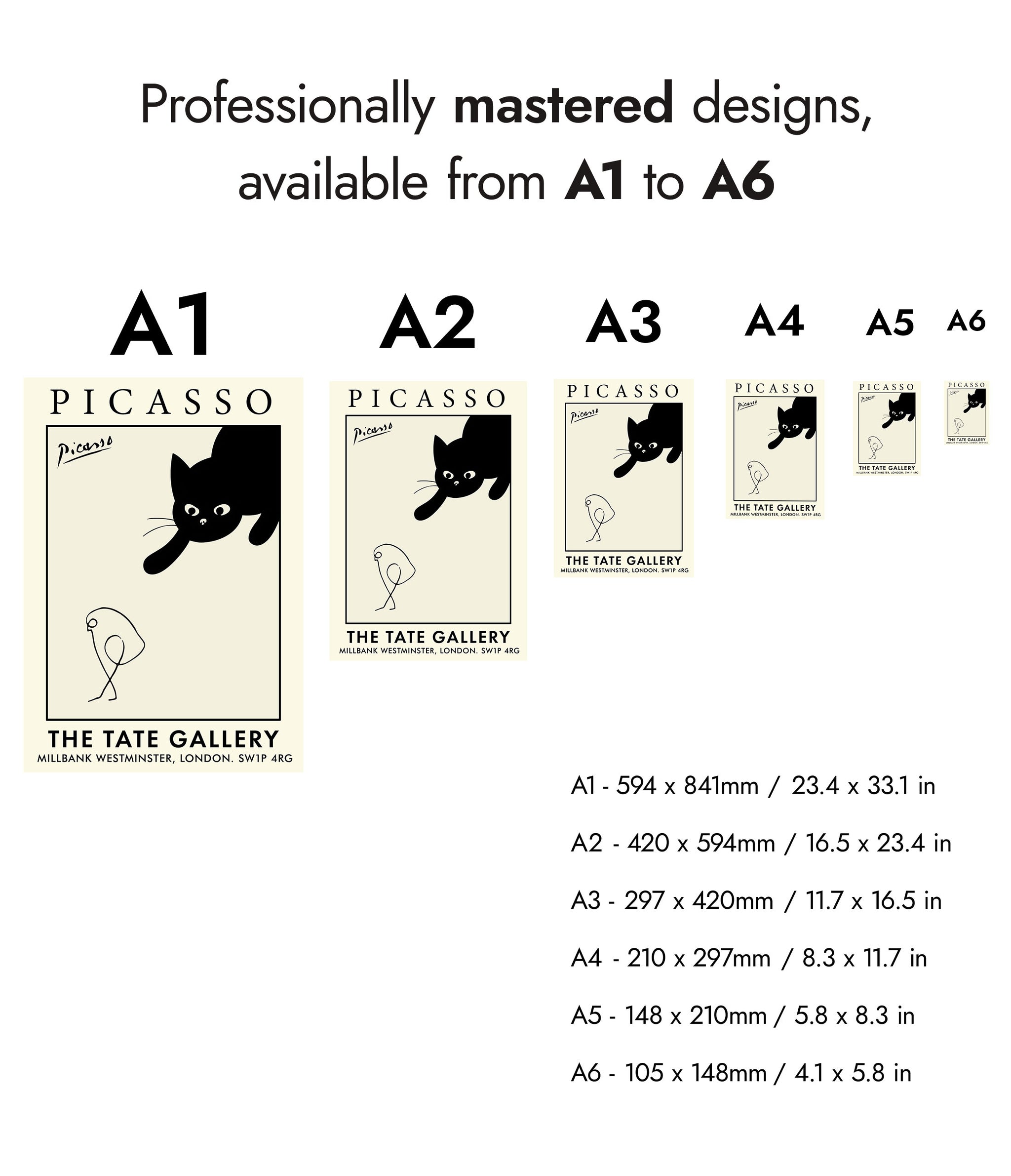 Cat & Bird - Pablo Picasso | Art | Framed Prints & Posters – Animato